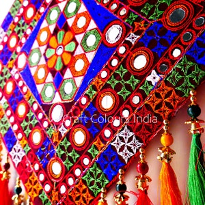 Handmade Kite Design Mirror Wall Hanging, Bohemian Home Decor, Indian ...