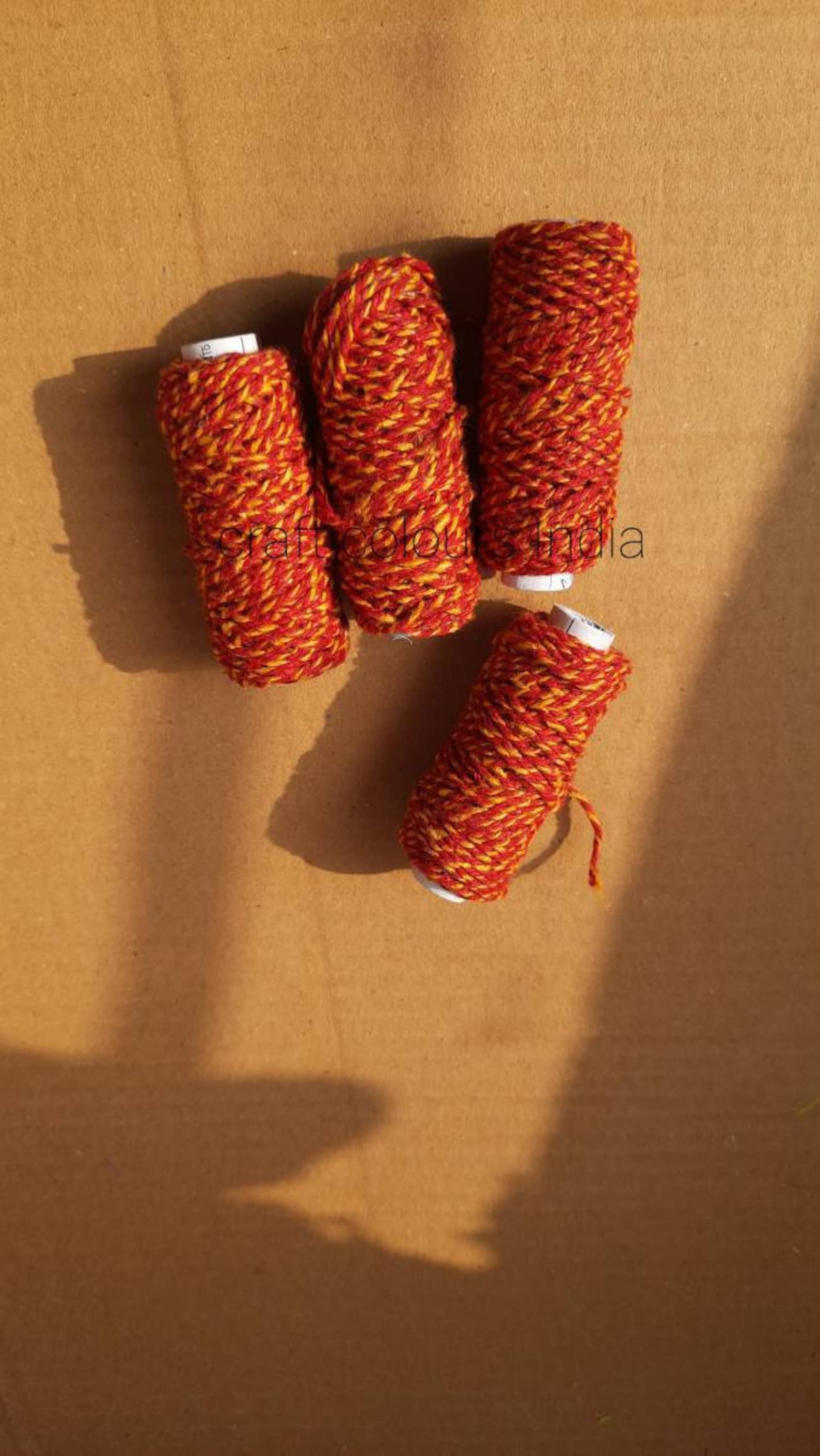 Buy Kalava Suraksha Dhaga Red Yellow Raw Cotton Moli Katcha Online in ...