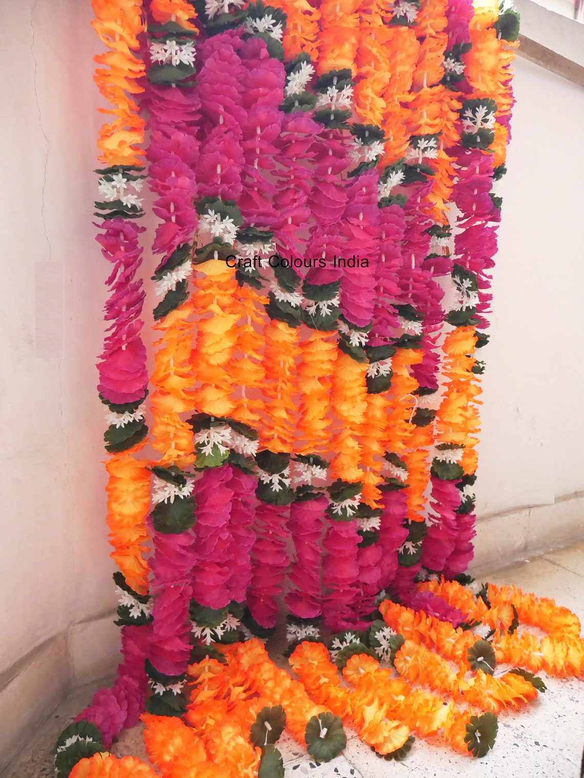 50 Pcs 5 Ft Wedding Decoration Garlands Floral Diwali | Etsy