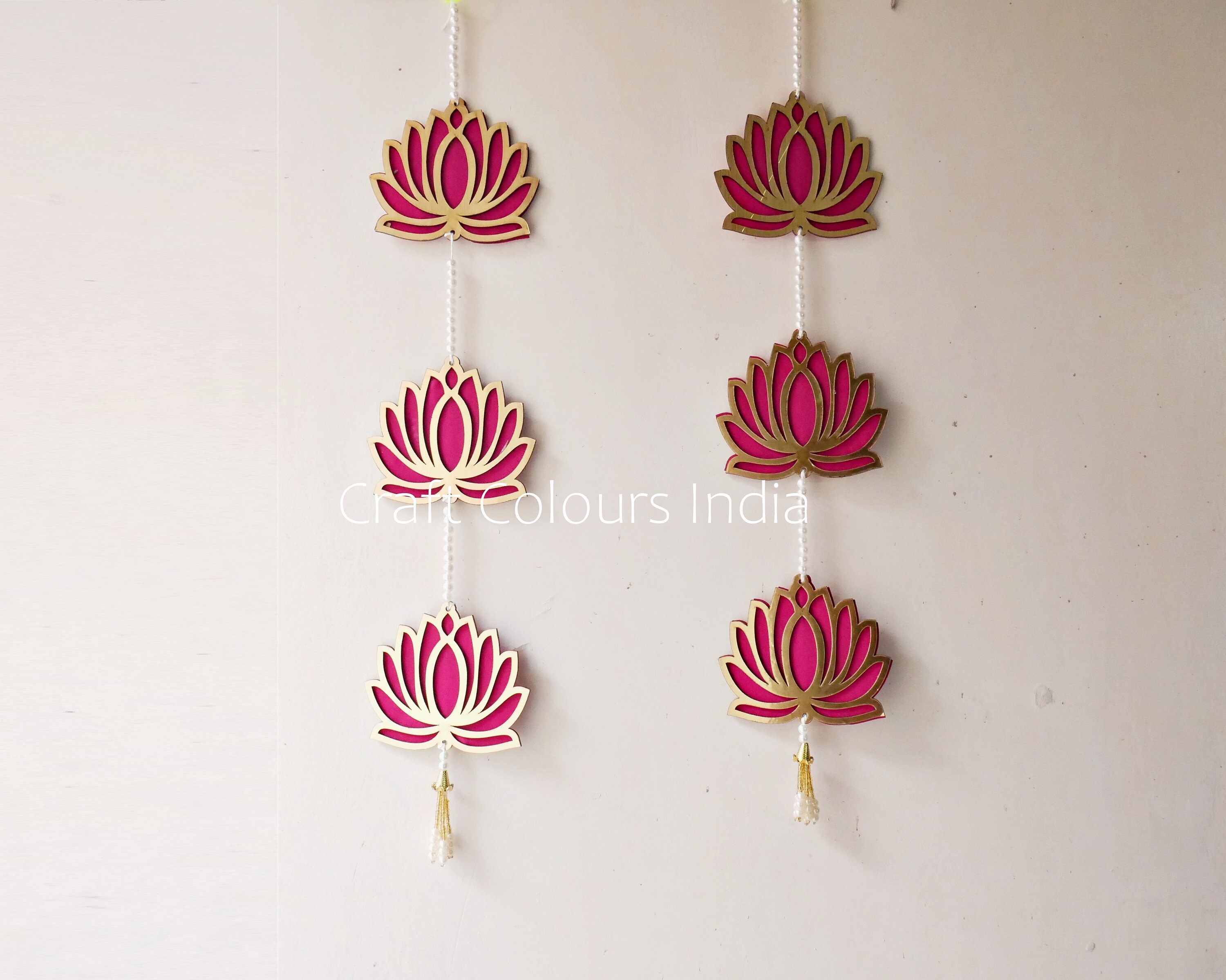 Lotus Hangings Lotus Toran Lotus Cutout Wall Hangings Lotus - Etsy