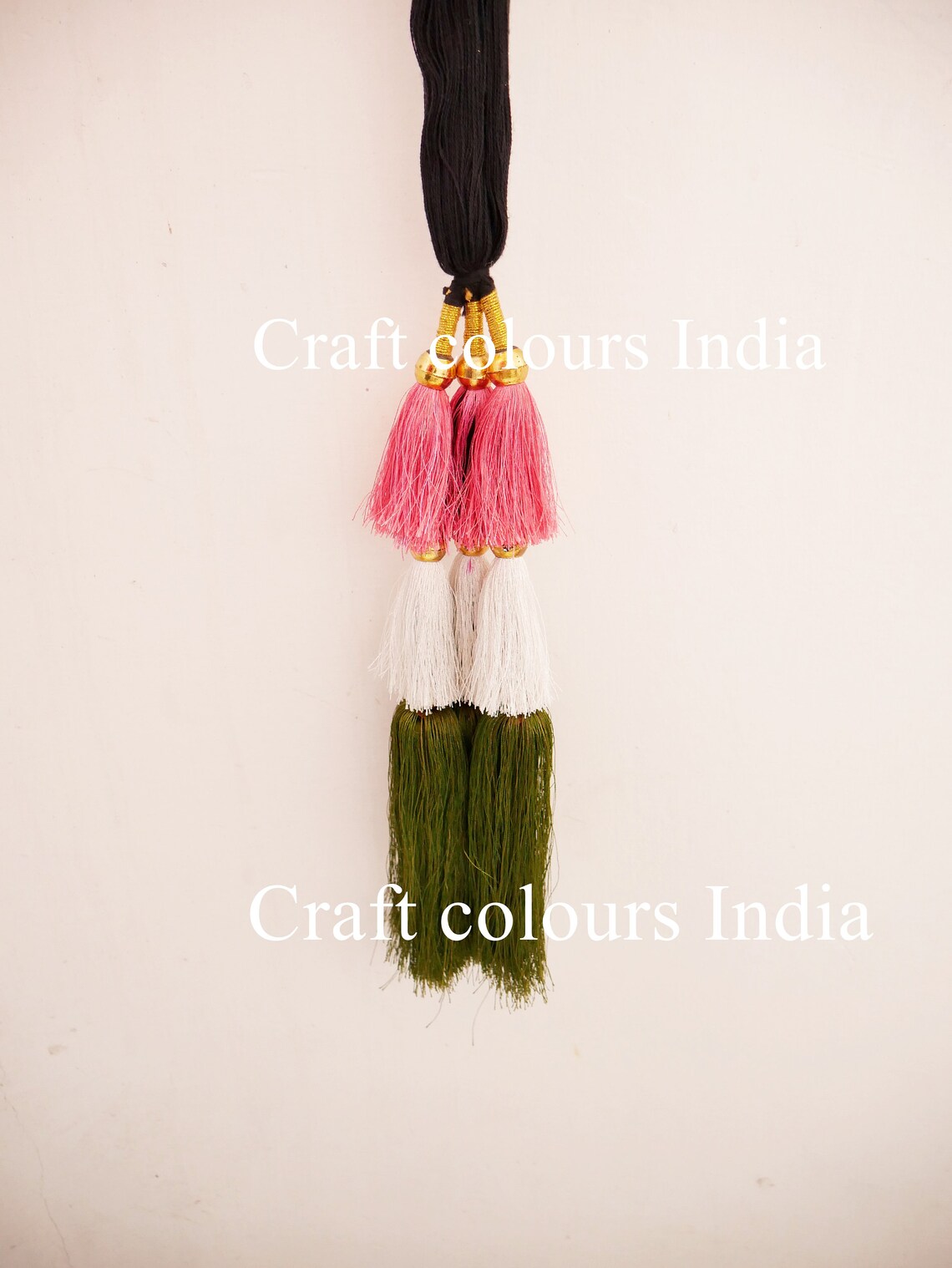 Tri Color Parandi Indian Paranda Braid Hairstyle Belly - Etsy