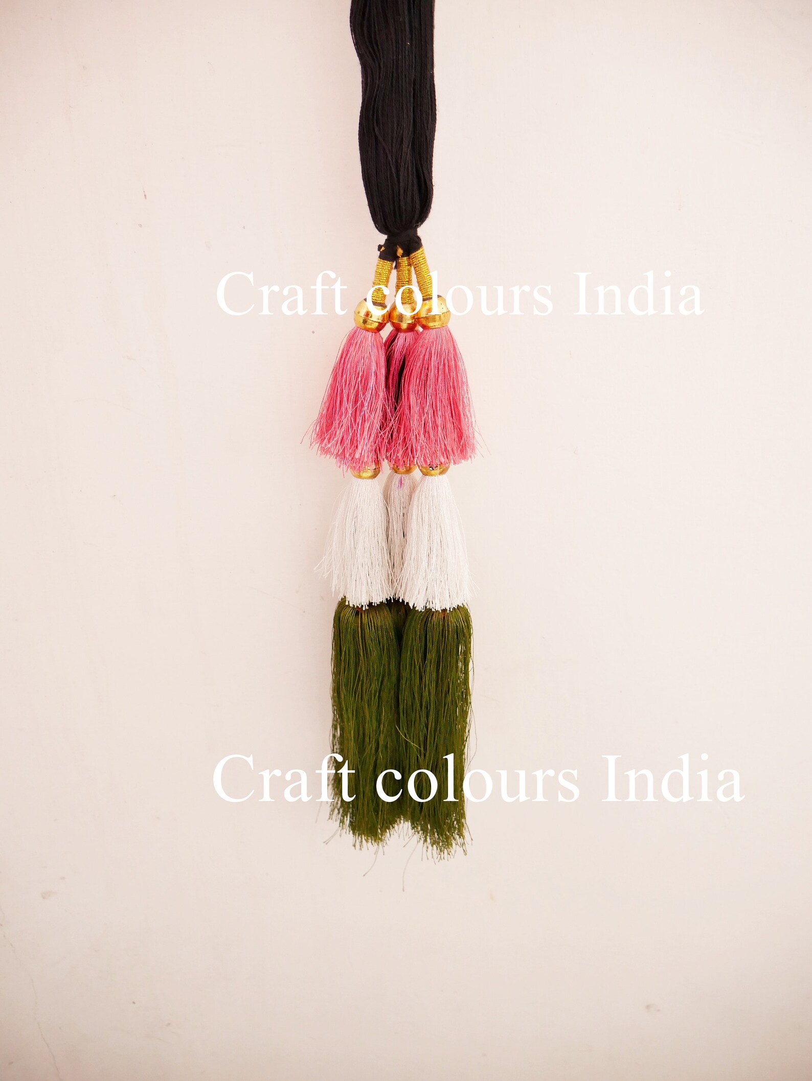 Tri Color Parandi Indian Paranda Braid Hairstyle Belly - Etsy