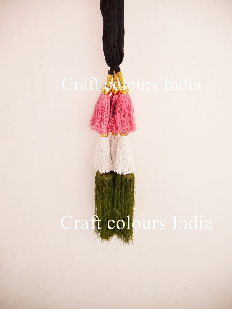 Tri Color Parandi Indian Paranda Braid Hairstyle Belly - Etsy