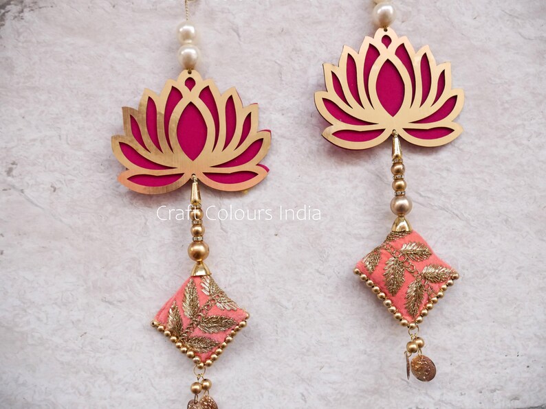 Diwali Decoration Lotus Hangings Lotus Latkans - Etsy