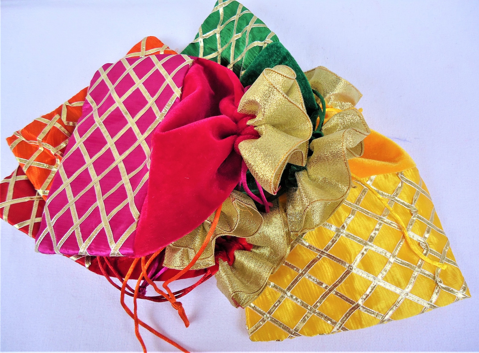 Fast Ship Potli Pouches 50 Drawstring Small Gift Bags Indian | Etsy