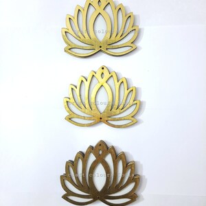 10 Pc Lotus Flower Cutout, Lotus Cut-out, DIY Rangoli, Decoration for ...