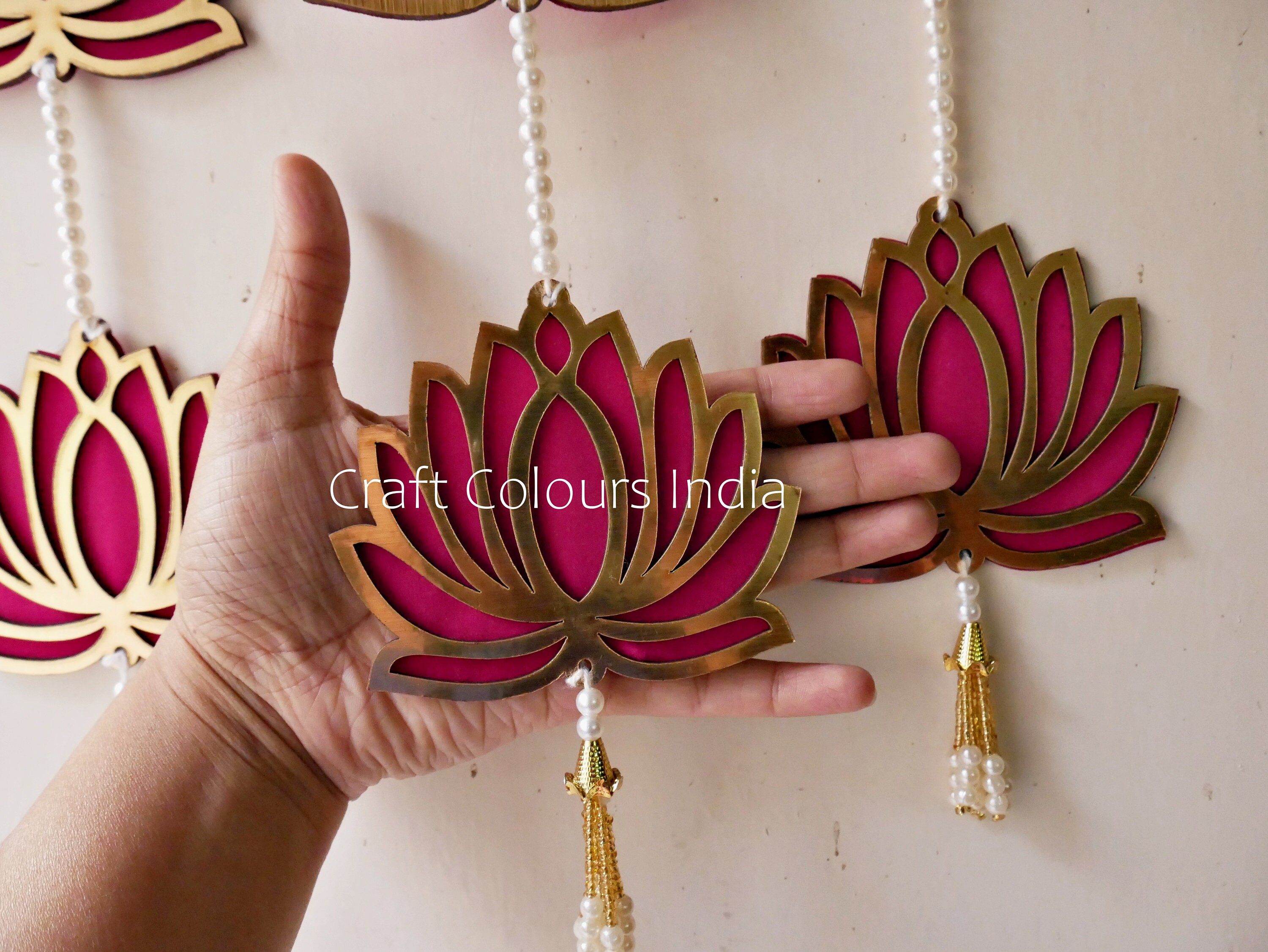 Lotus Hangings Lotus Toran Lotus Cutout Wall Hangings Lotus - Etsy