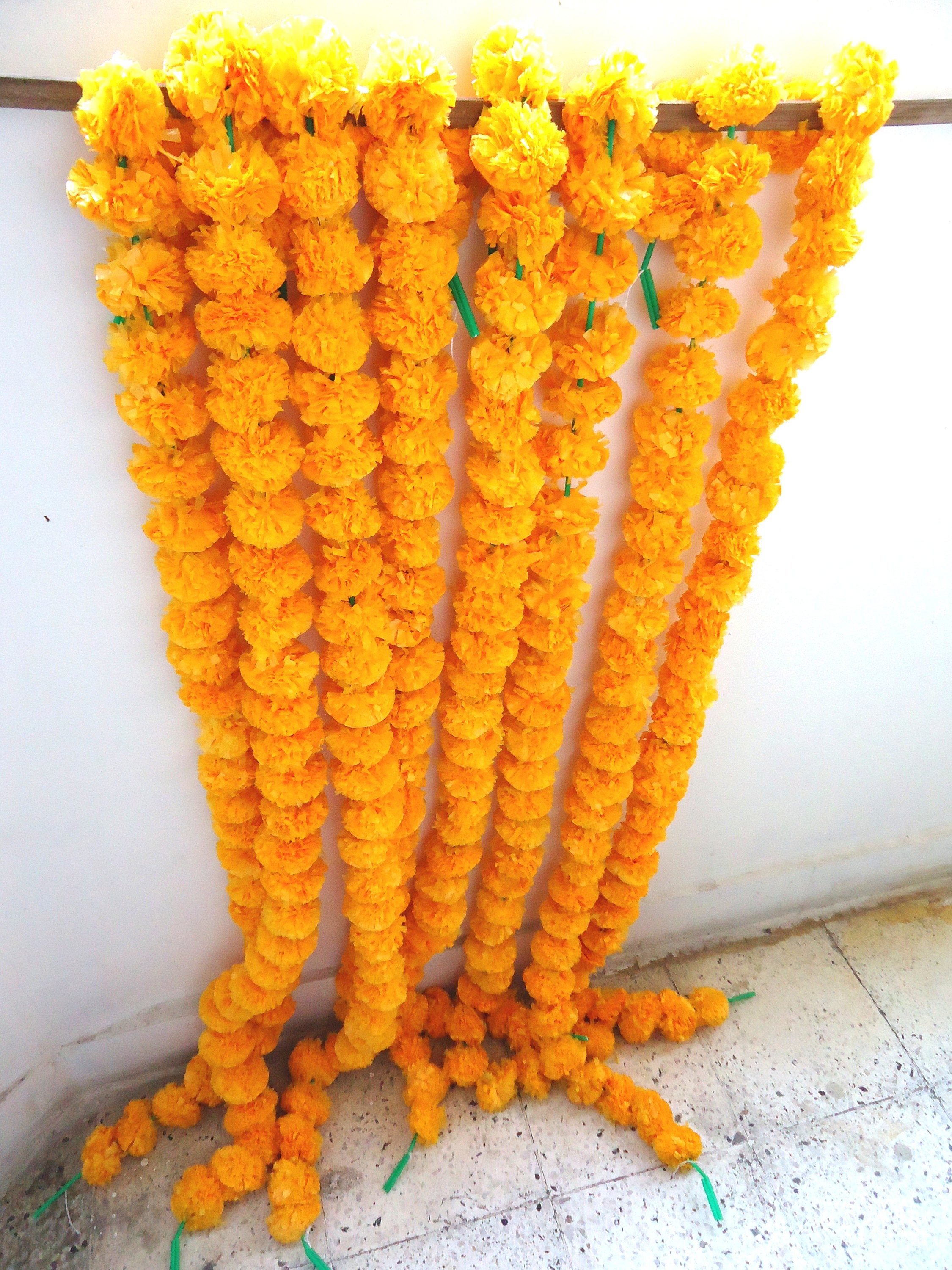 10 Feet 10 Pcs Free Express Ship Artificial Orange Marigold - Etsy
