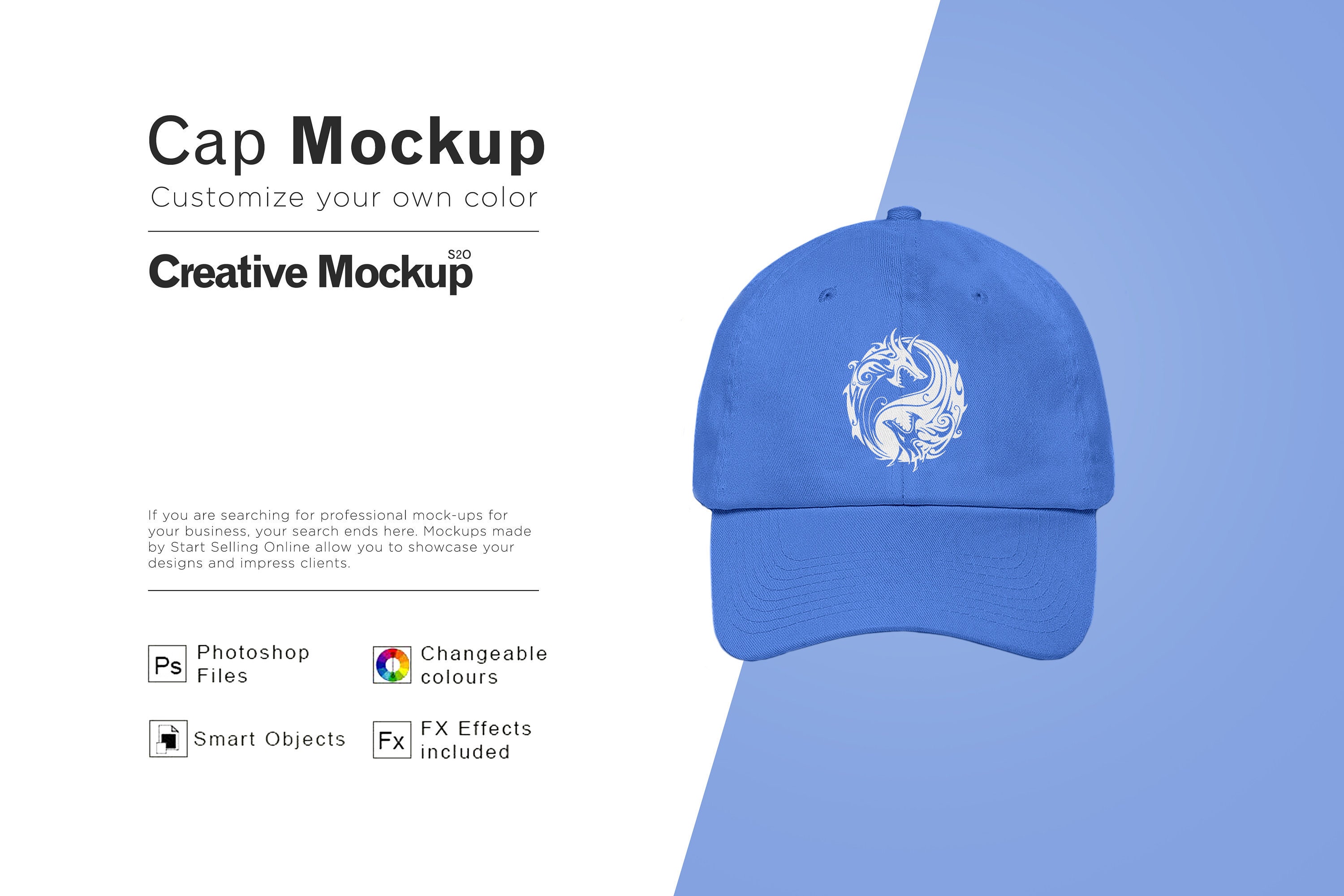 Baseball Cap Template Psd