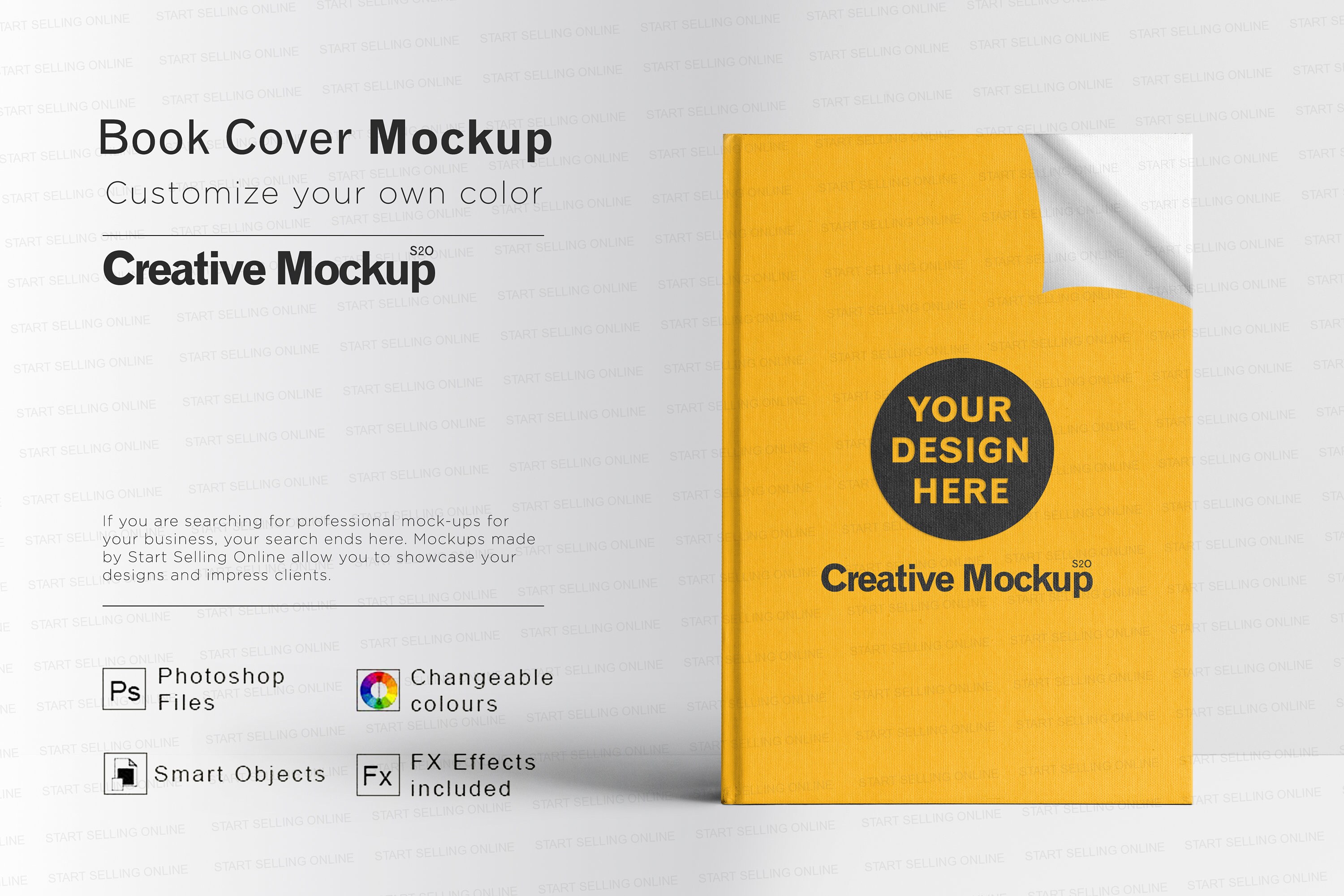 Book Mockup | Multiple Backgrounds | Smart Object | PSD Product Mockup ...