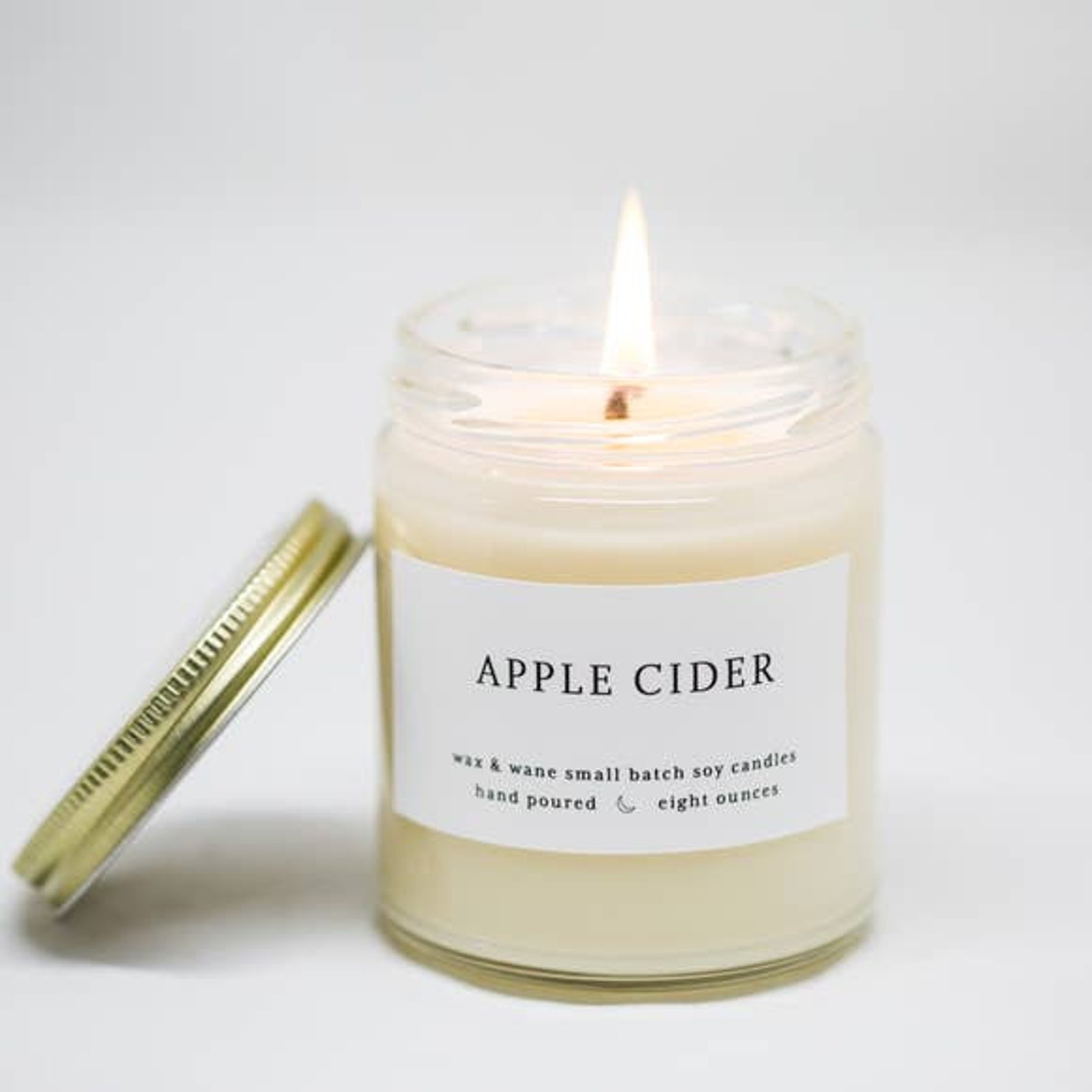Apple Cider Soy Candle - Spiced Fall Scent - Etsy