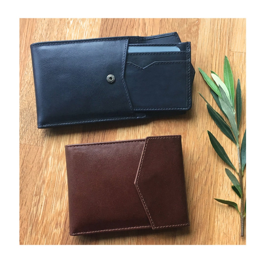 Leather Wallet With Removable Card Holder RFID Protected - Etsy