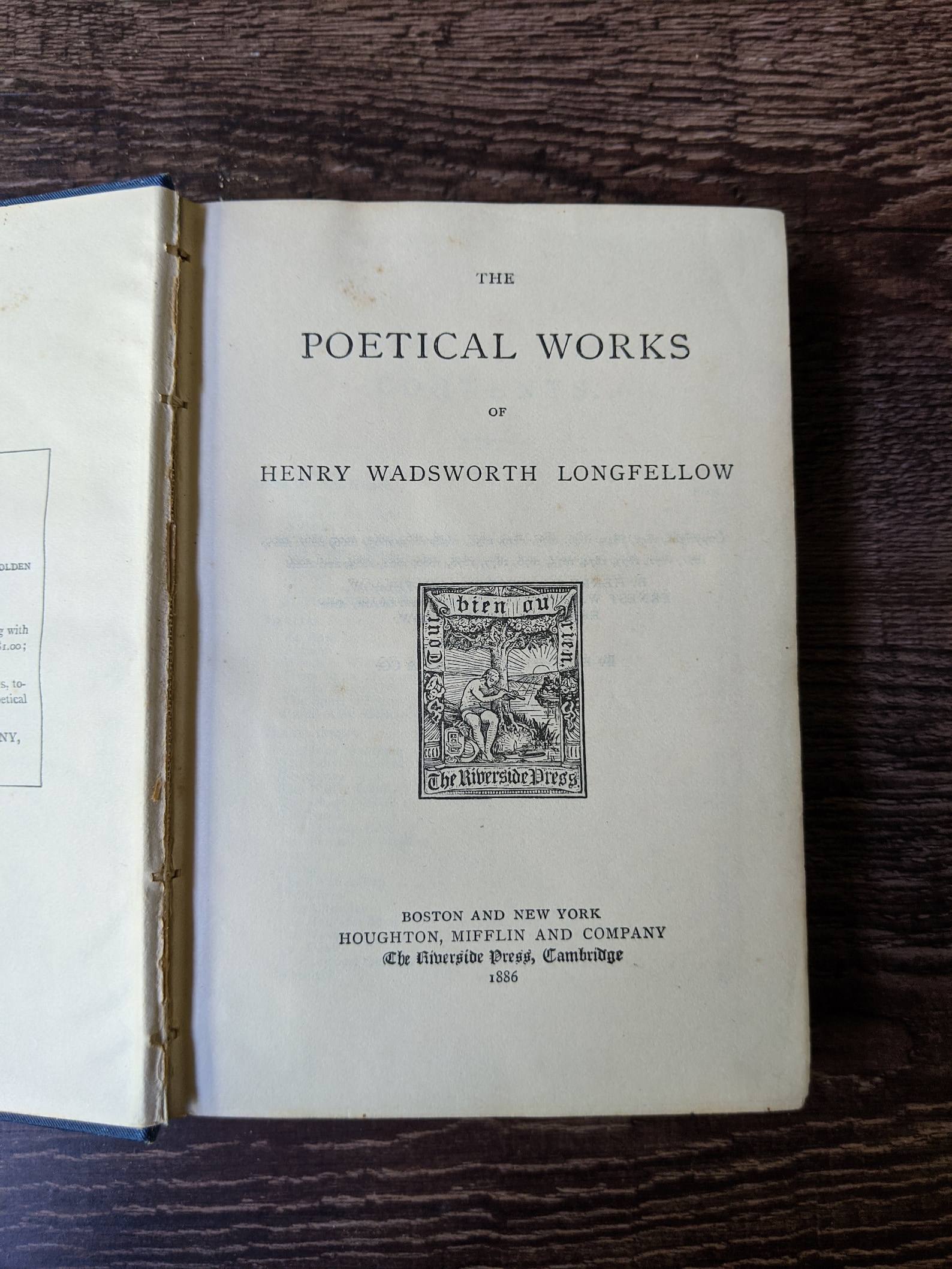 Antique 1886 Longfellow's Poems. The Poetical Works of | Etsy