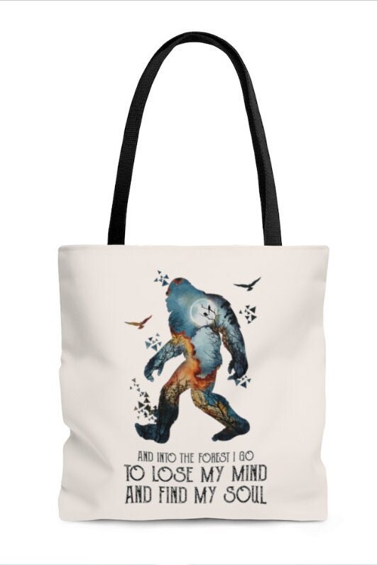 Bigfoot Tote Bag, Bigfoot Bag, Bigfoot Shopping Bag, Shopping Tote Bag ...