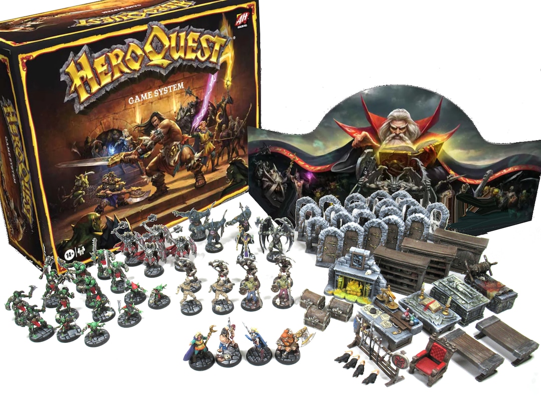 Painted Heroquest Core Set Role Playing Games Board Games Painted ...