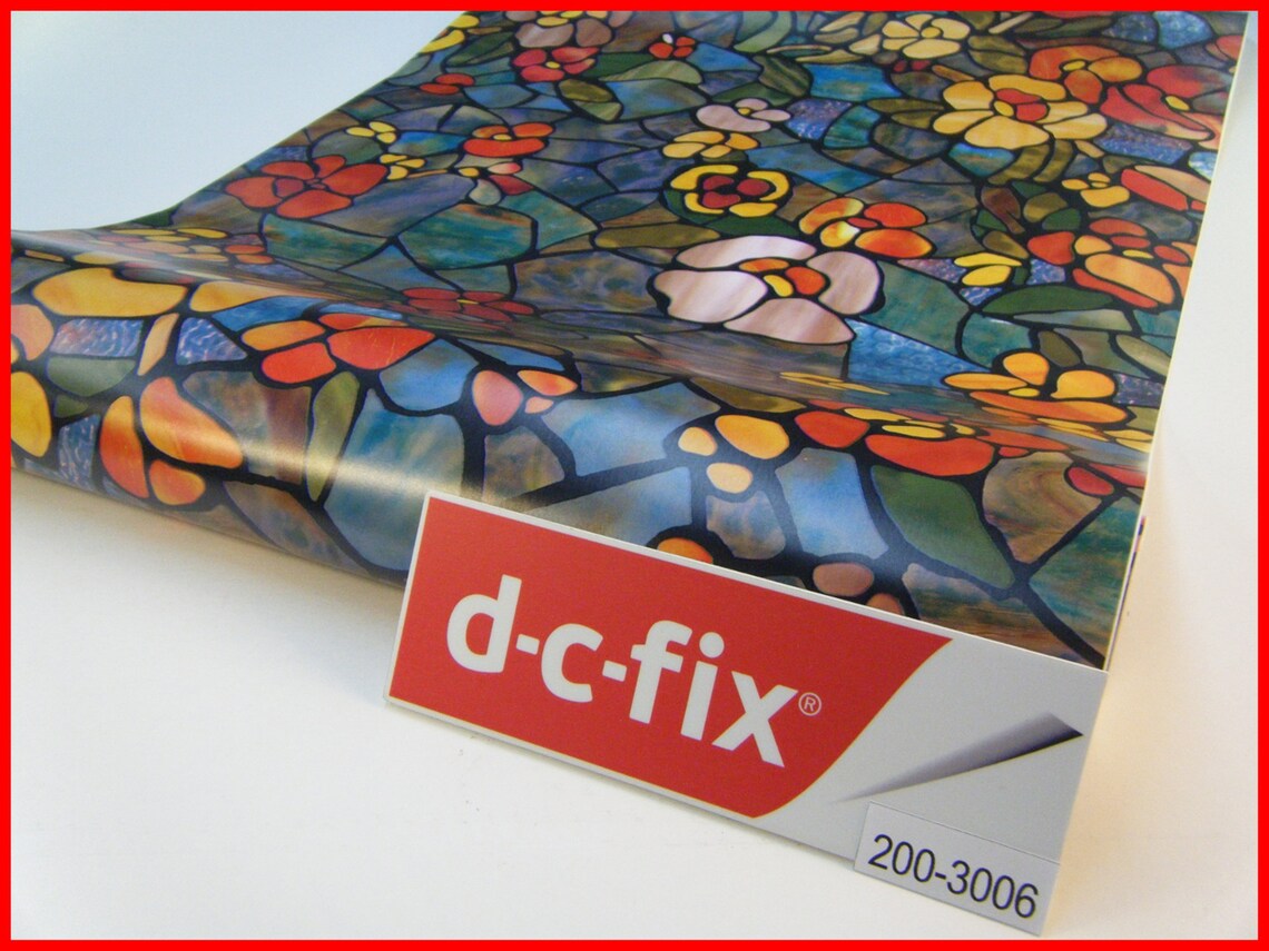 Colourful Transparent Contact Paper Floral Patterns Designs | Etsy