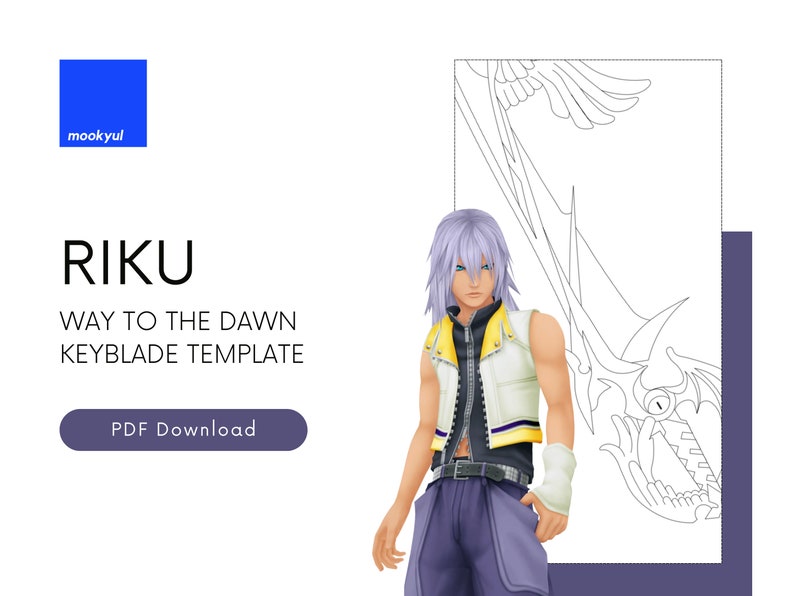 Way to the Dawn Keyblade Template - Etsy