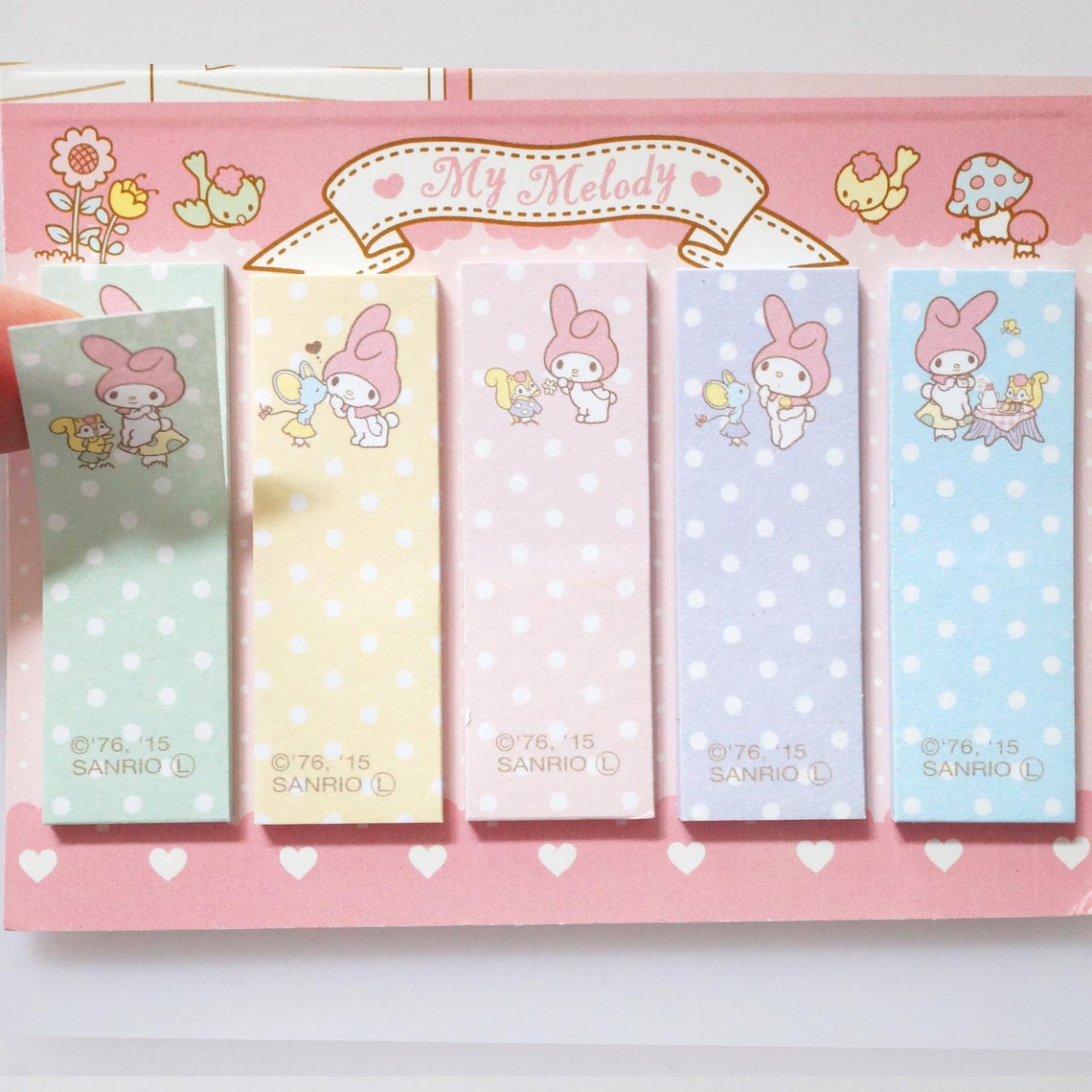 Sanrio My Melody 100 sheets Cute Sticky Notes for Bookmark | Etsy
