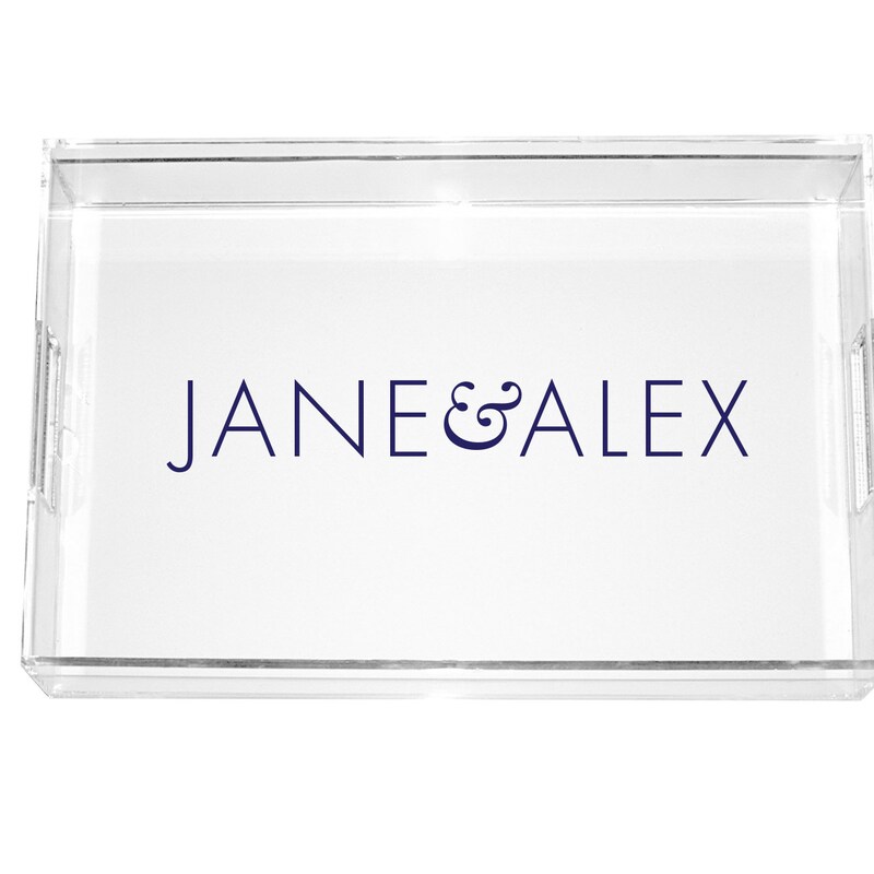 Acrylic Monogram Tray - Etsy