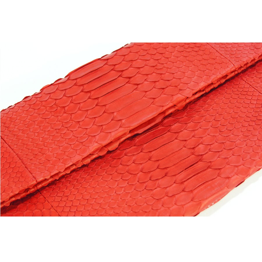 Red Snakeskin Clutch Foldover Clutch Bag Spring Clutch - Etsy