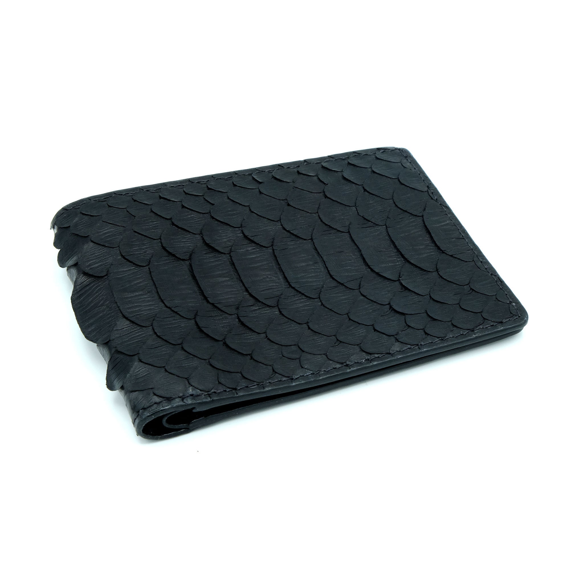 Men's Genuine Black Python Leather Wallet Bi Fold Wallet | Etsy