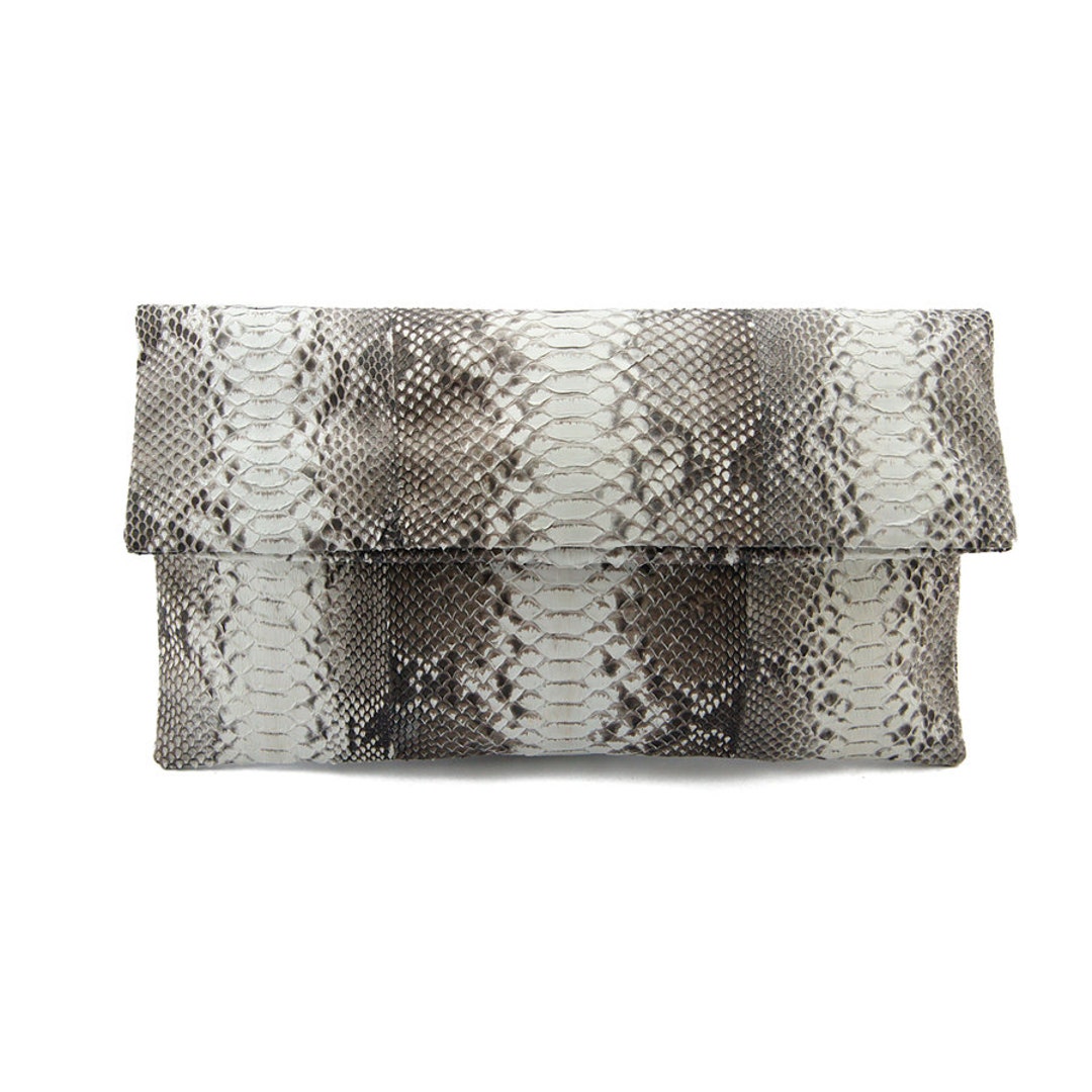 Natural Snakeskin Clutch | Foldover Clutch Bag | Envelope Clutch ...