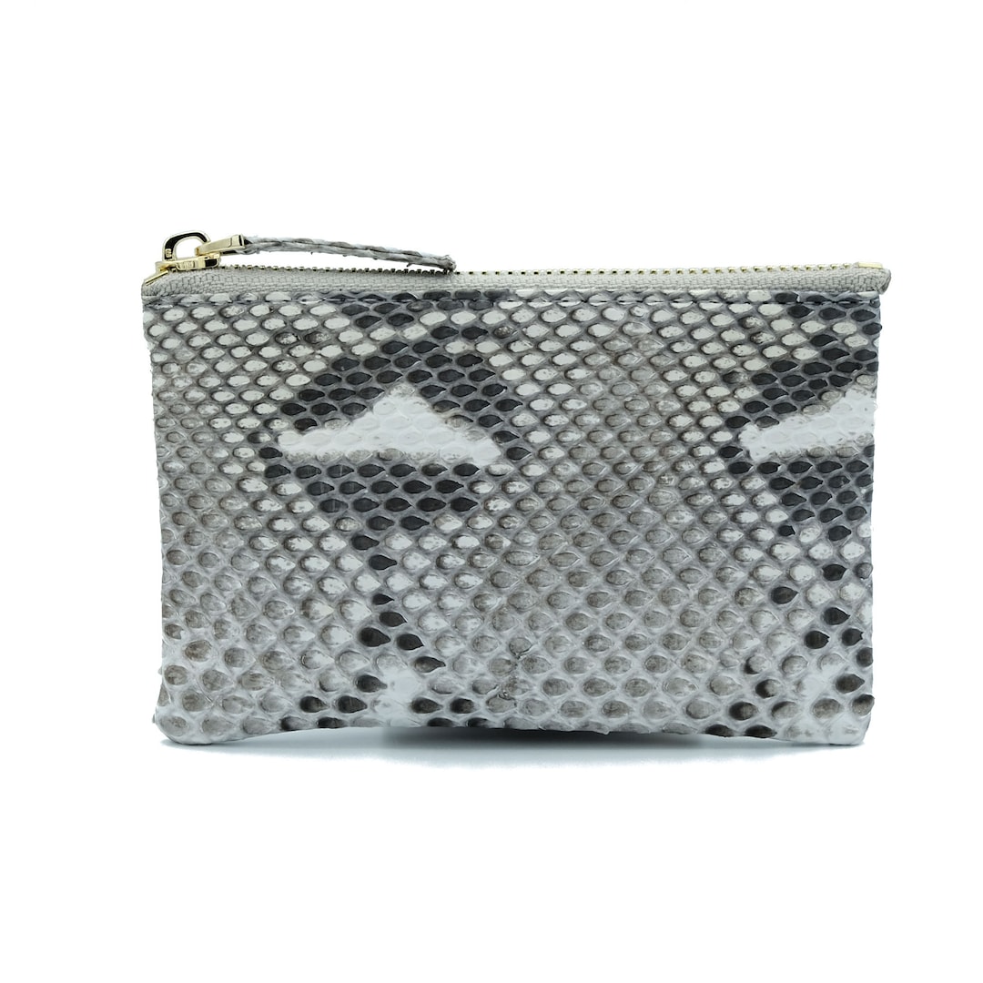 Natural Snakeskin Purse | Small Leather Pouch | Small Leather Wallet ...