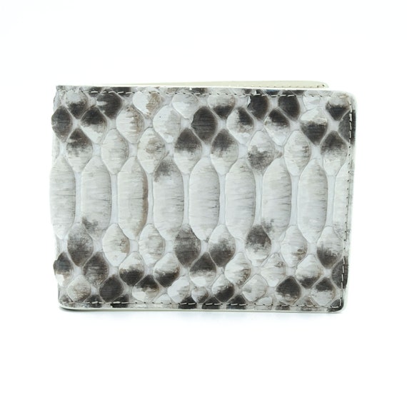 Men's Genuine Python Leather Bifold Wallet Snakeskin - Etsy