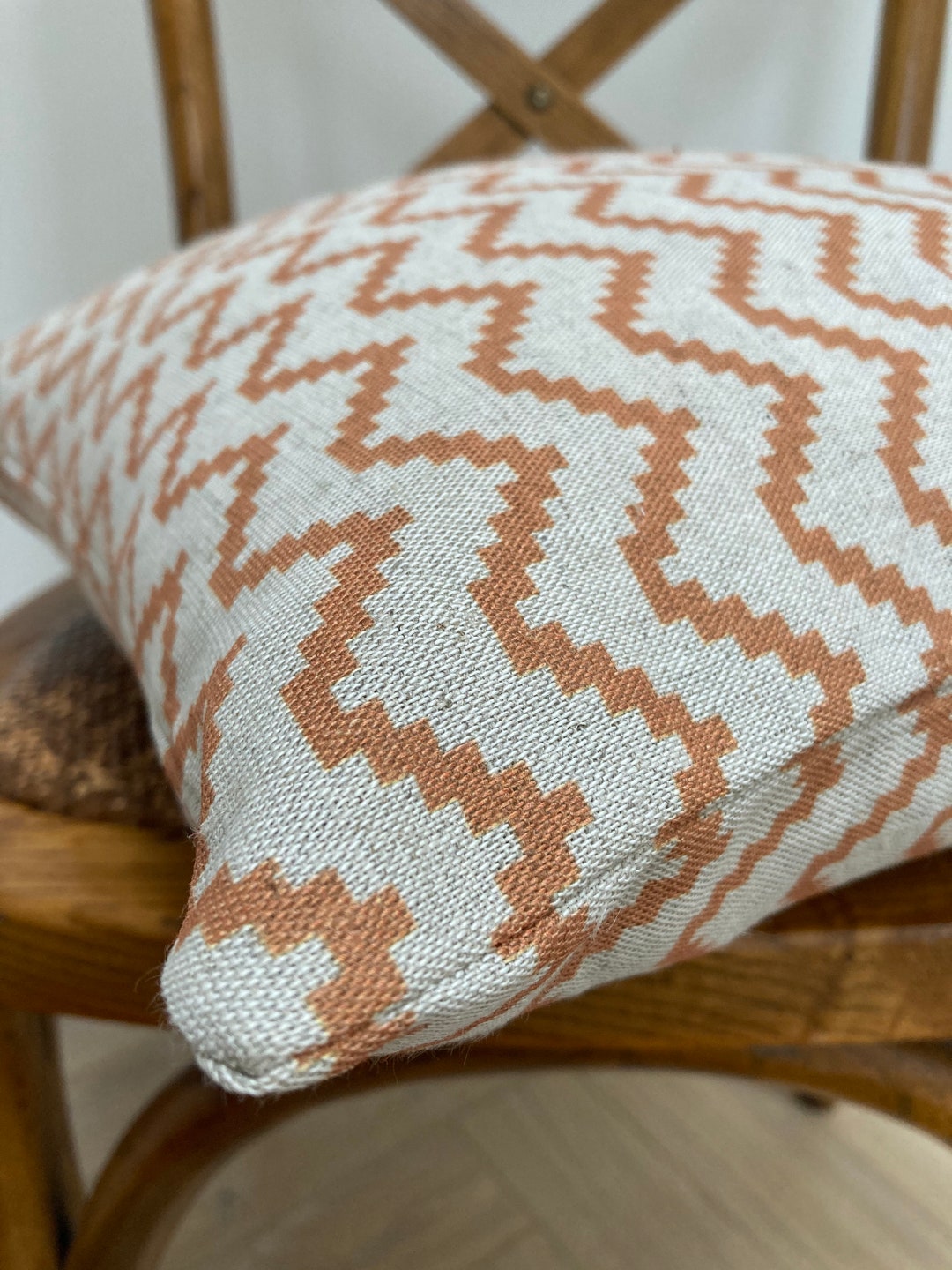 XL 65cm Scandi Cushion With Heavy Feather Insert Orange 25inch - Etsy ...