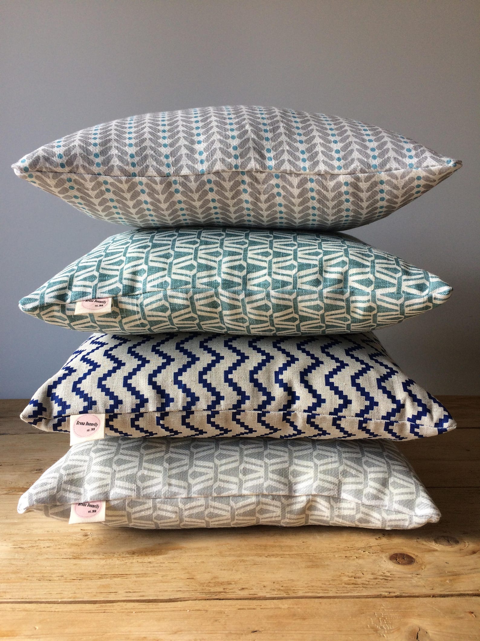 Set of 4 X 45cm Scandi Cushions With Heavy Feather Inserts - Choose ...