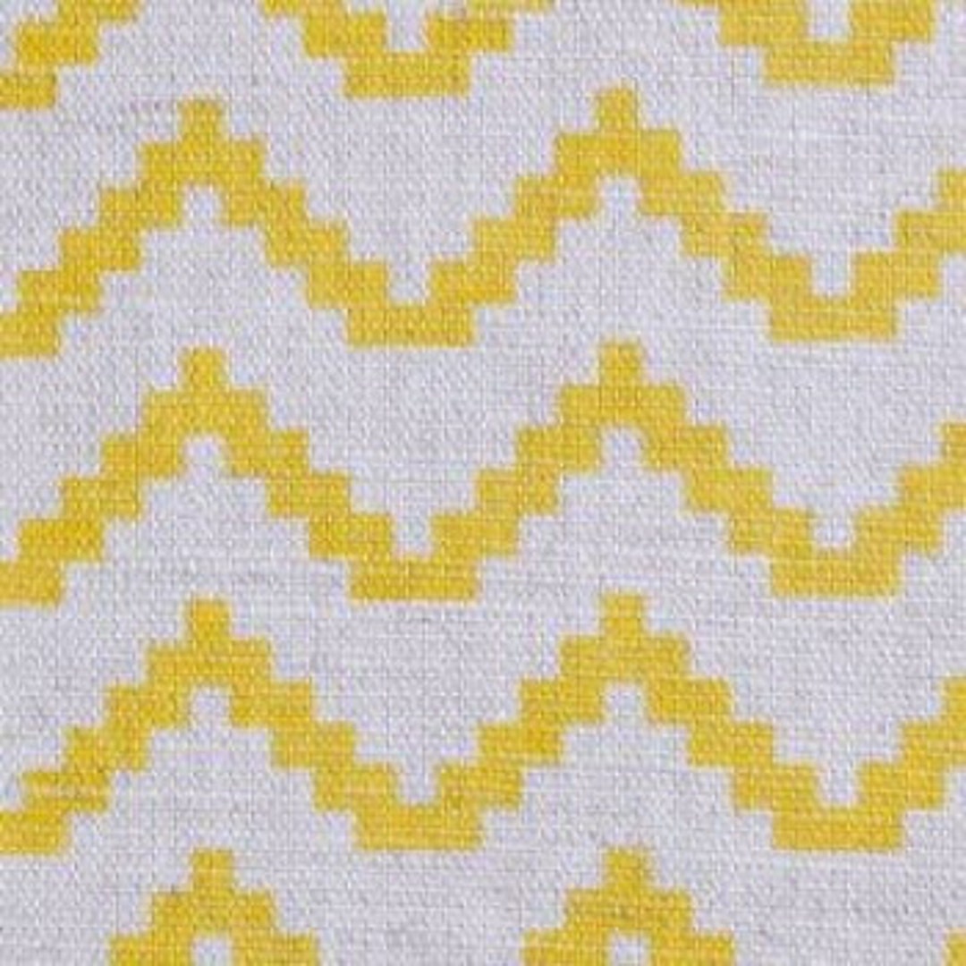 Linen Fabric Yellow and Natural Fabric Curtain Fabric - Etsy