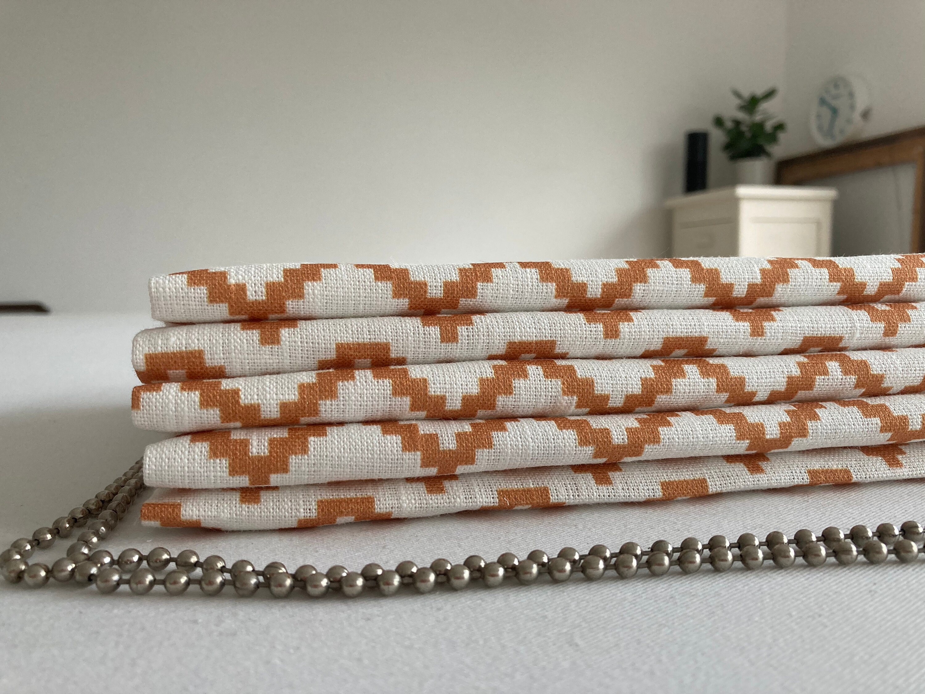 Sample - Msg for Quote Roman Blind M2M - Ziggy Orange - From 350 GBP - Etsy