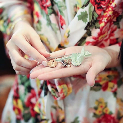 Sixpence Bridal Pin Something Old New Borrowed and Blue | Etsy UK