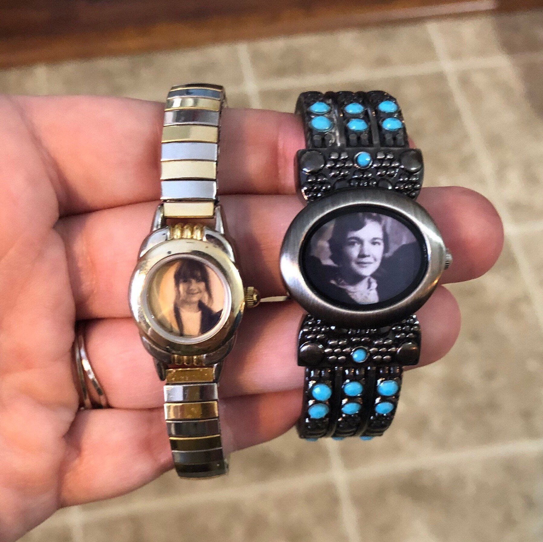 Photo locket watch | Etsy