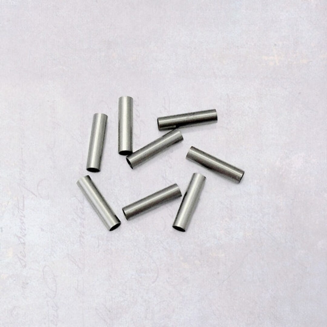 50 X Stainless Steel Small 10mm Tube Beads - Etsy