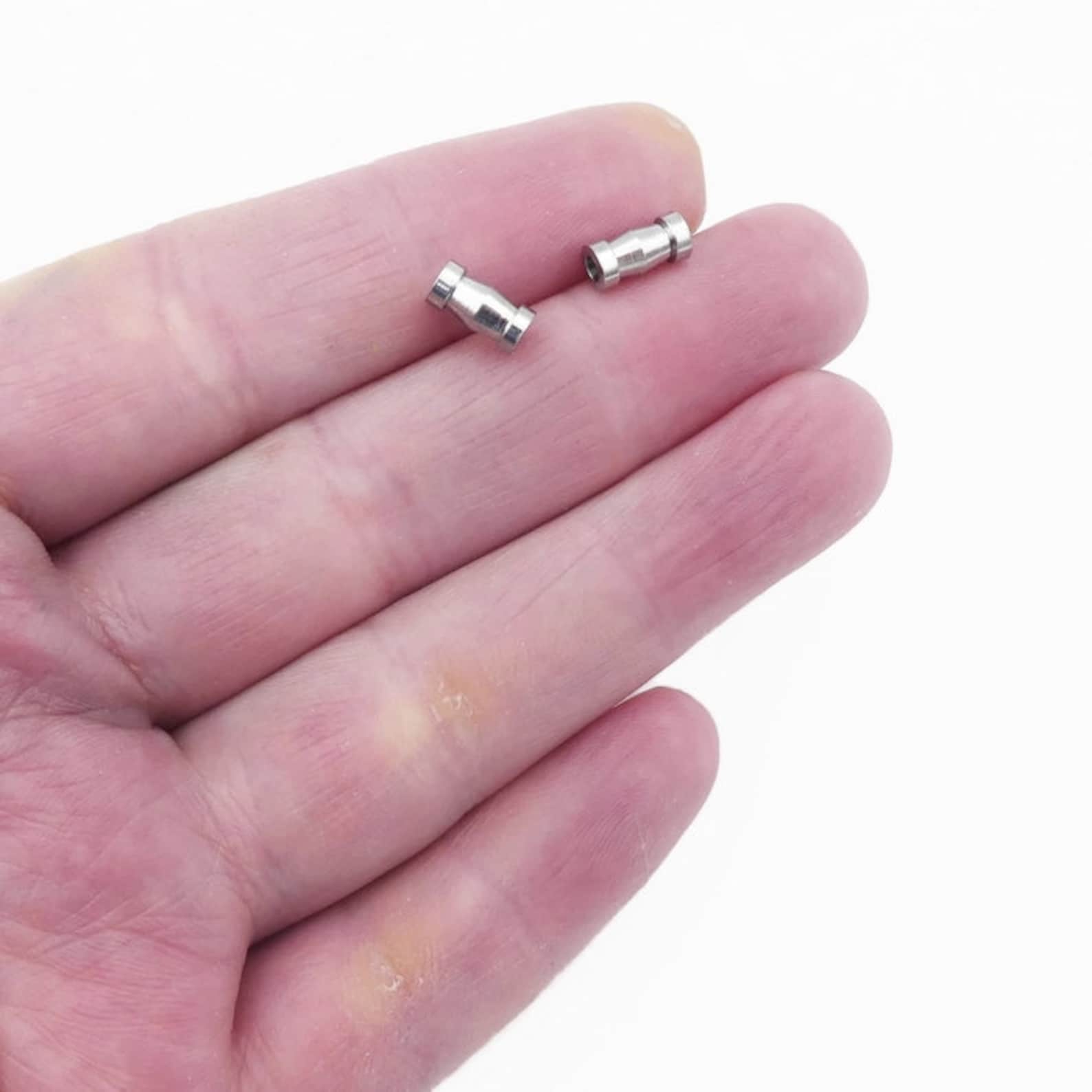 25 X Small Stainless Steel Beveled Tube Beads 8mm X 4mm - Etsy