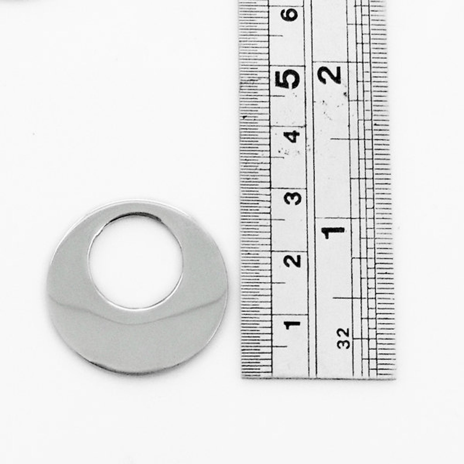 3 X A-grade 28mm Stainless Steel Off-set Blank Washer Donut - Etsy