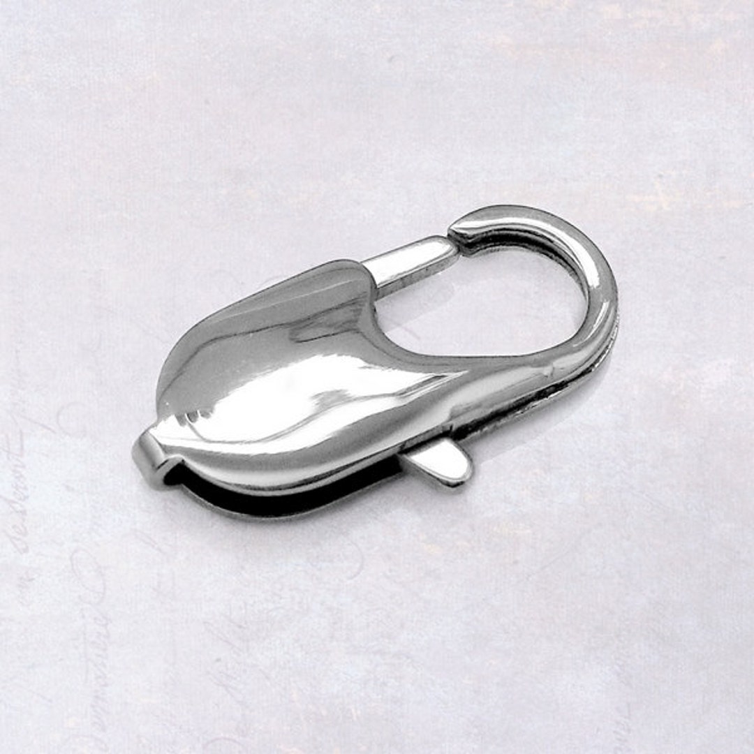 3 X Large Stainless Steel 23mm Rectangle Lobster Claw Parrot Clasps ...