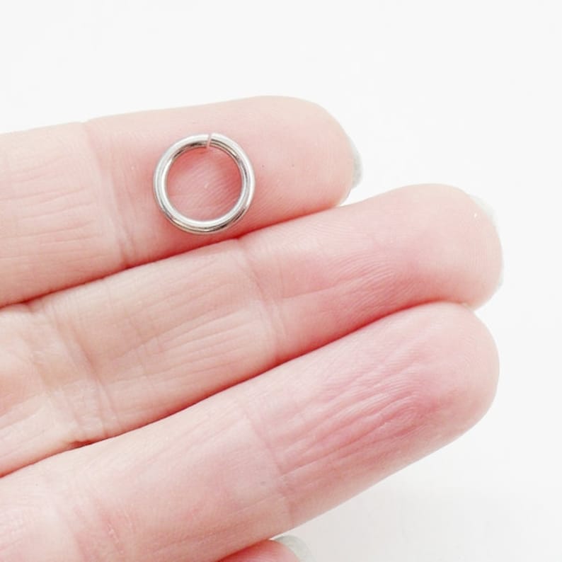 100 X Stainless Steel 10mm X 1.5mm Jump Rings Flush Cut - Etsy