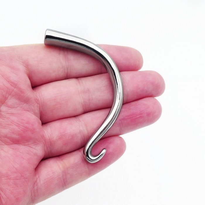 1 X Stainless Steel Half Cuff Bangle Blank With Hook - Suitable for 2 ...