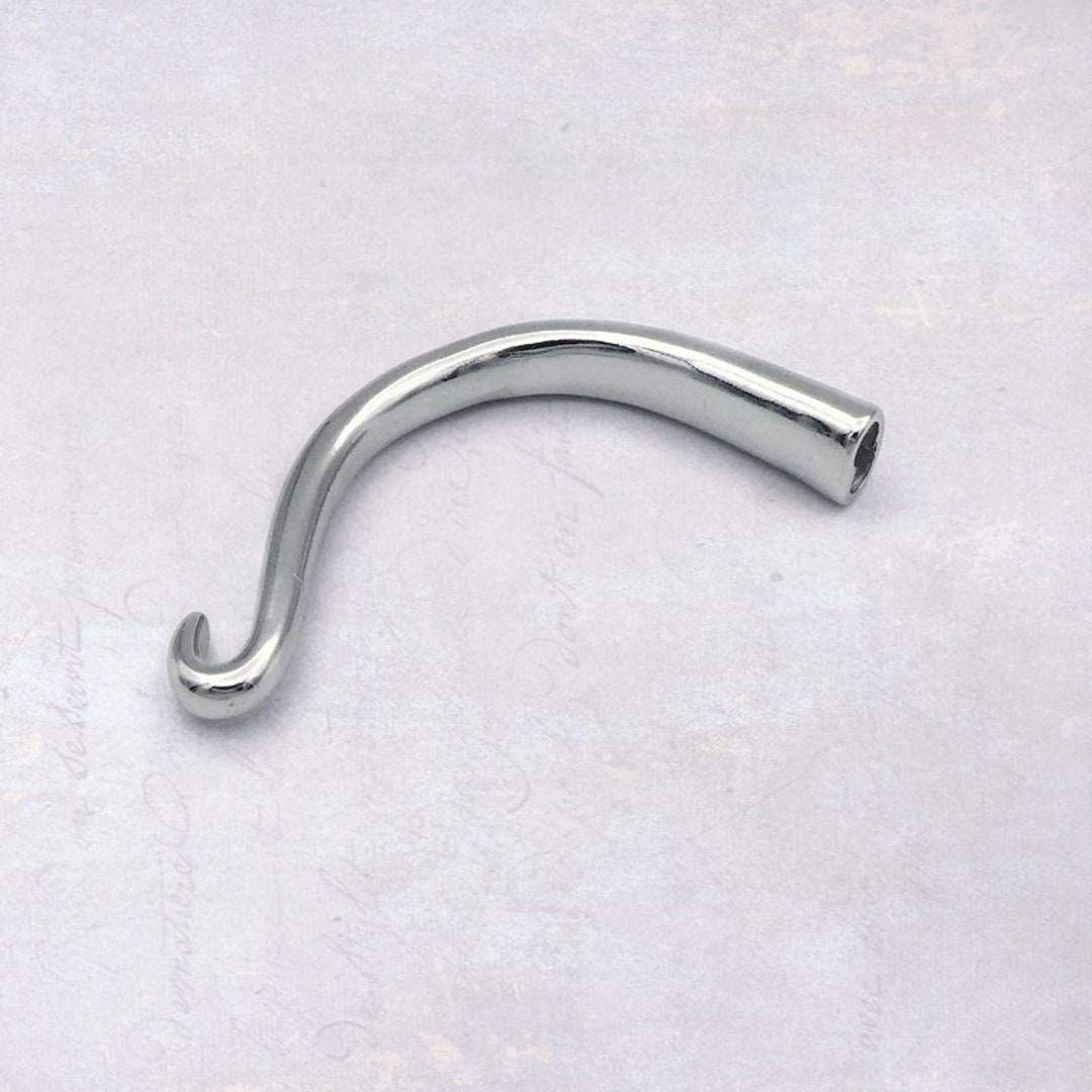 1 X Stainless Steel Half Cuff Bangle Blank With Hook - Suitable for 2 ...