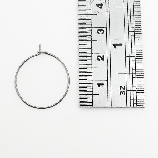 50 X Small 20mm Stainless Steel Wire Hoops for Wine Glass | Etsy