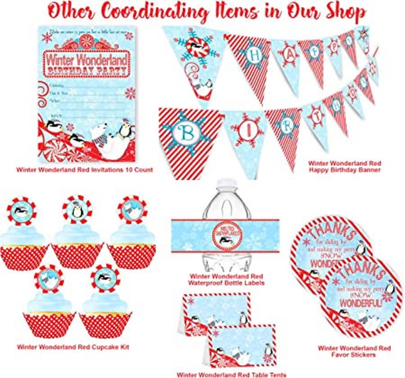 Polar Bear Standee Winter Onederland Wonderland Cutout Party Decoration ...