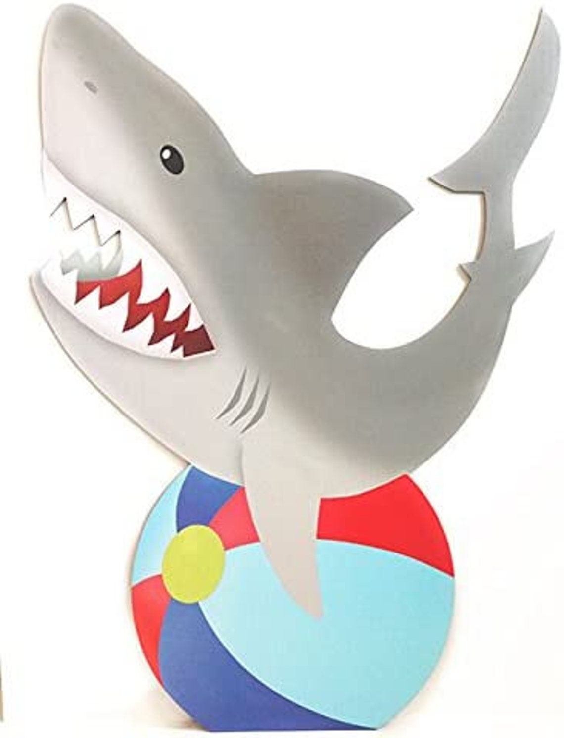Shark Standees Set of 4 Pool Party Cutout Party Decoration - Etsy
