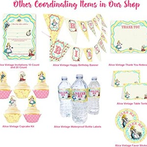 Alice in Wonderland Happy Birthday Banner - Etsy