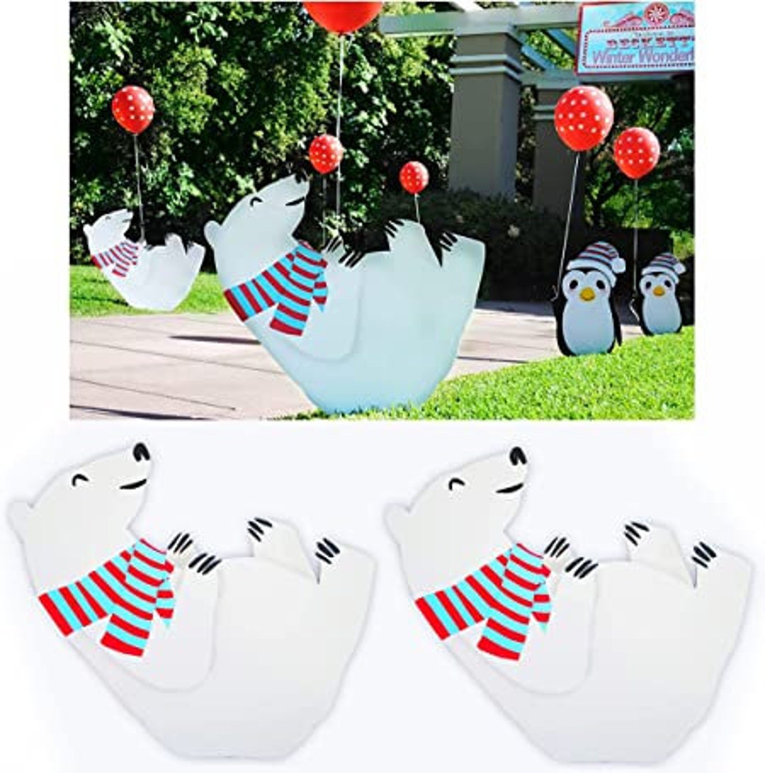 Polar Bear Standee Winter Onederland Wonderland Cutout Party Decoration ...