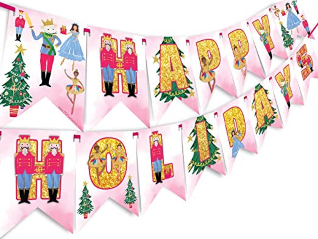 Nutcracker Happy Holidays Banner - Nutcracker Party Supplies ...