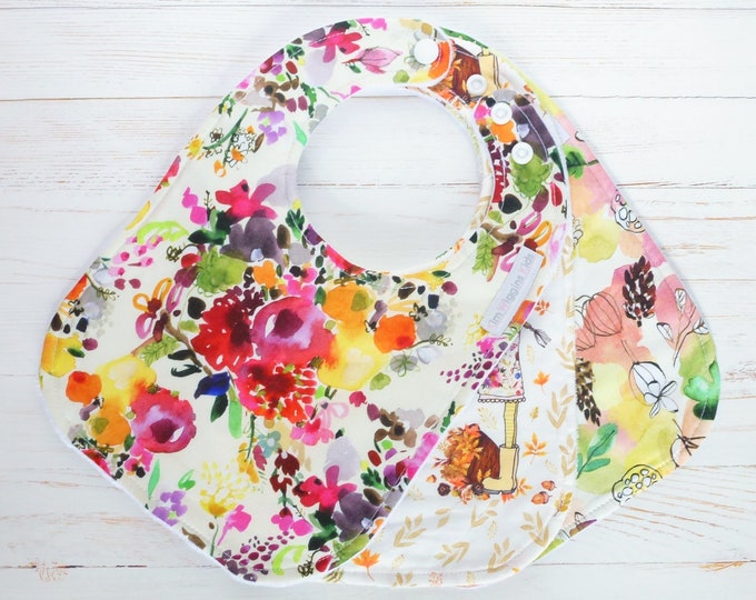 Floral Baby Bibs Set of 3 - Etsy