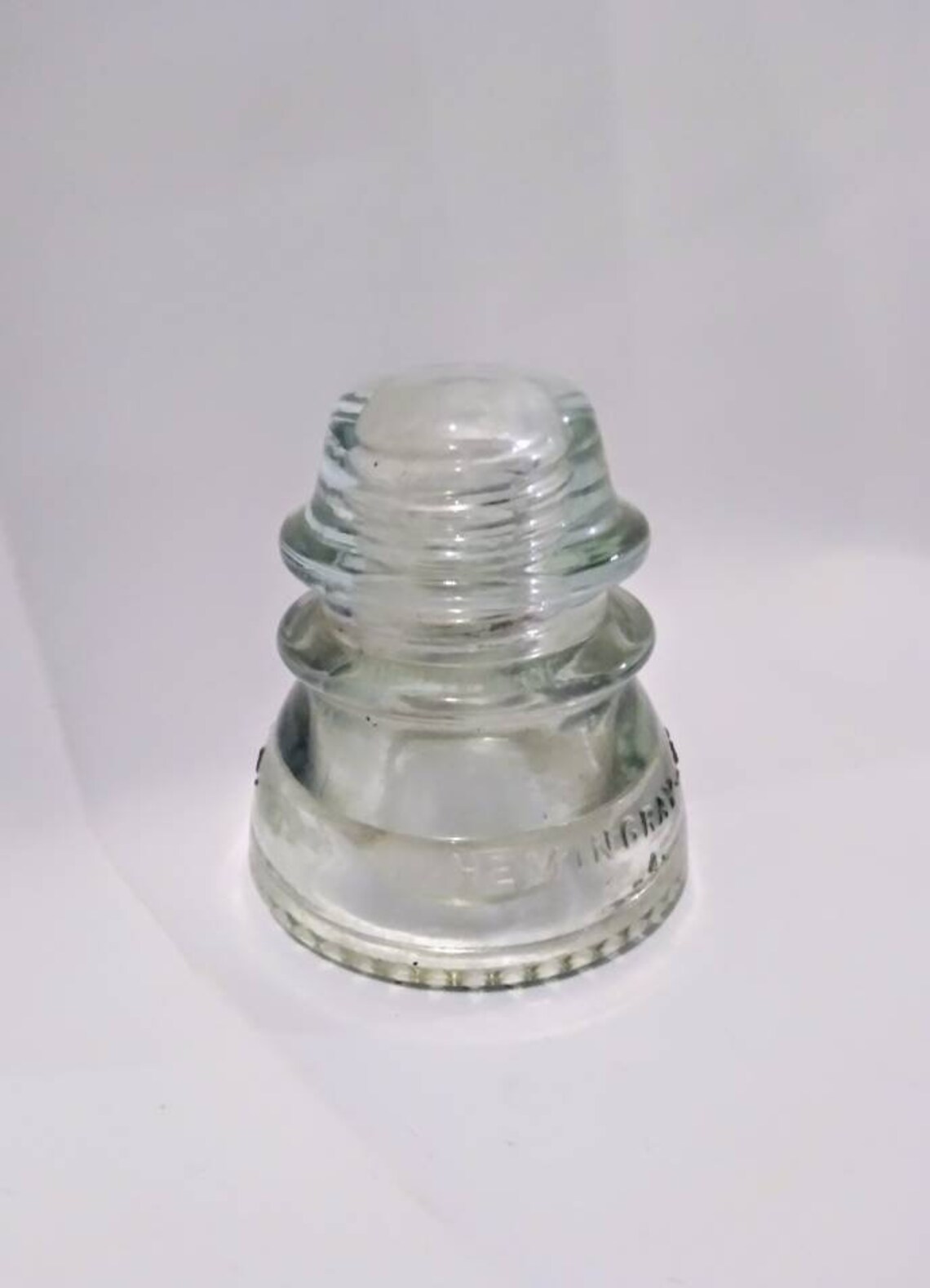 Glass Insulator-hemingray 42, Antique Glass Insulator, Clear Glass ...