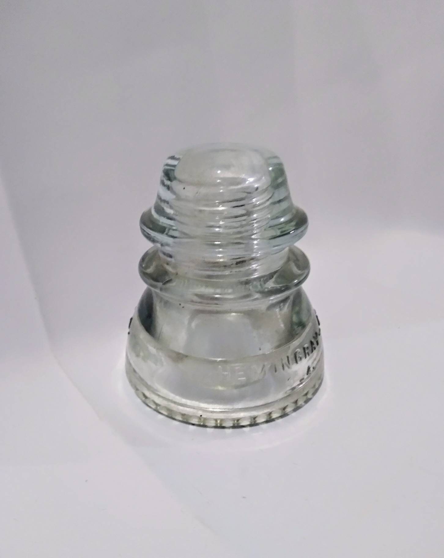 Glass Insulator-hemingray 42, Antique Glass Insulator, Clear Glass ...